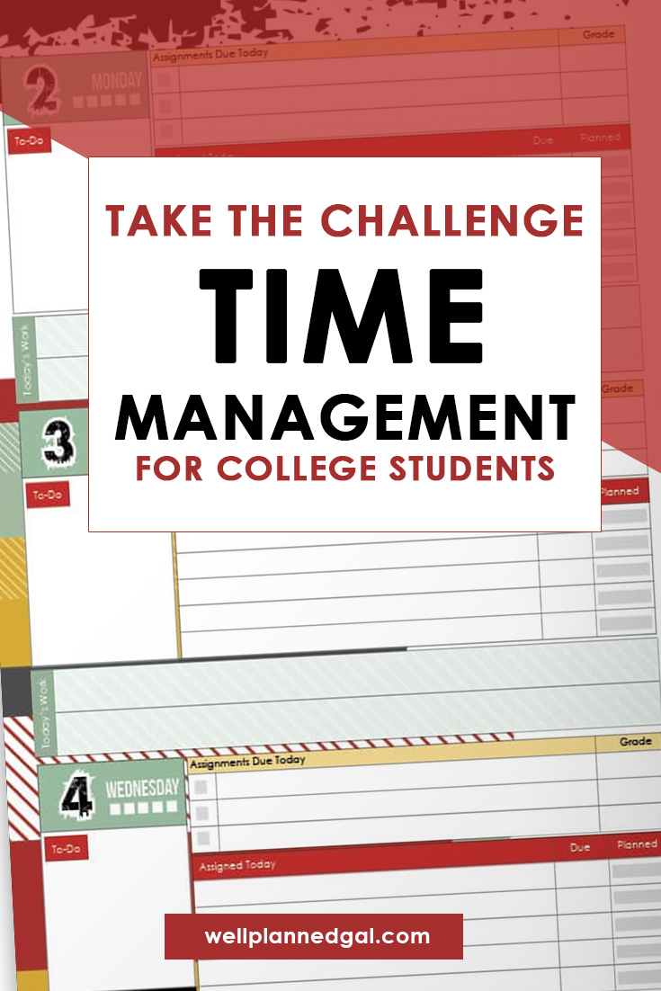 Time Management for College Students - Well Planned Gal